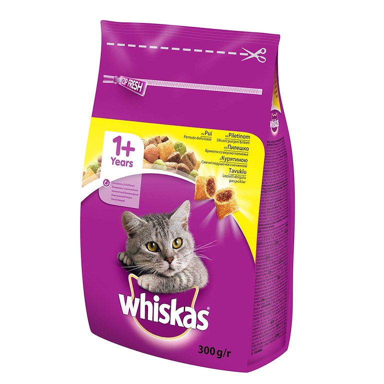 Whiskas omega 6,kompletna hrana za macke sa piletinom 300 g