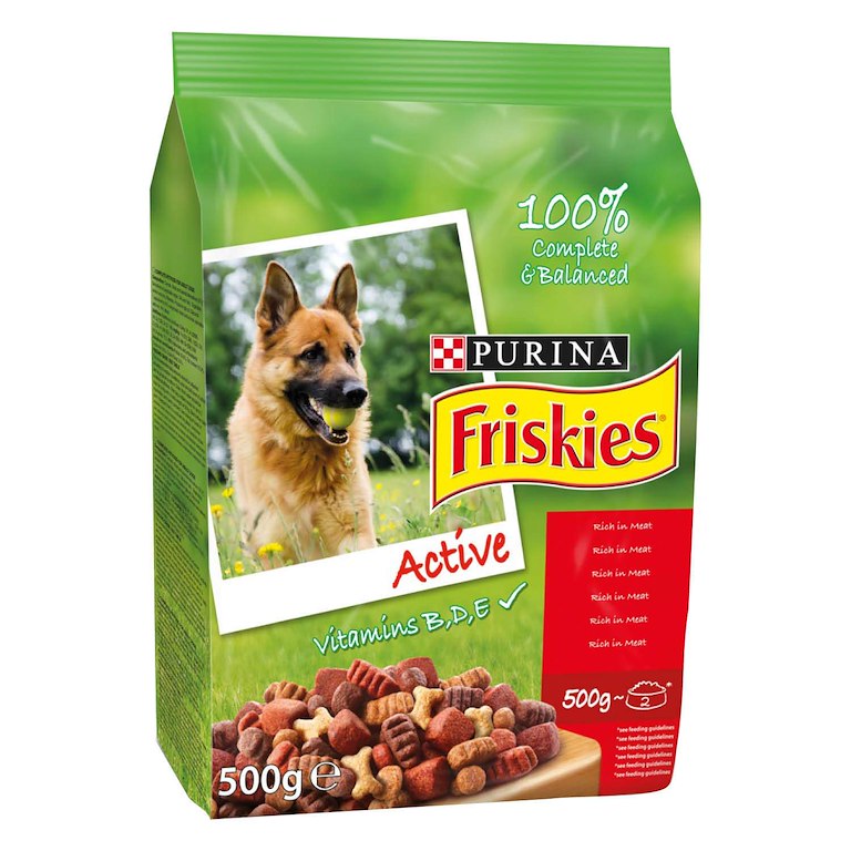 Purina Friskies active vitamin B,D,E- Hrana za pse sa vitaminina B,D,E 500 g