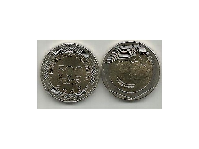 Kolumbija 500 pesos 2016. UNC