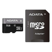 SD Card 8 GB A-DATA AUSDH8GUICL10-RA1