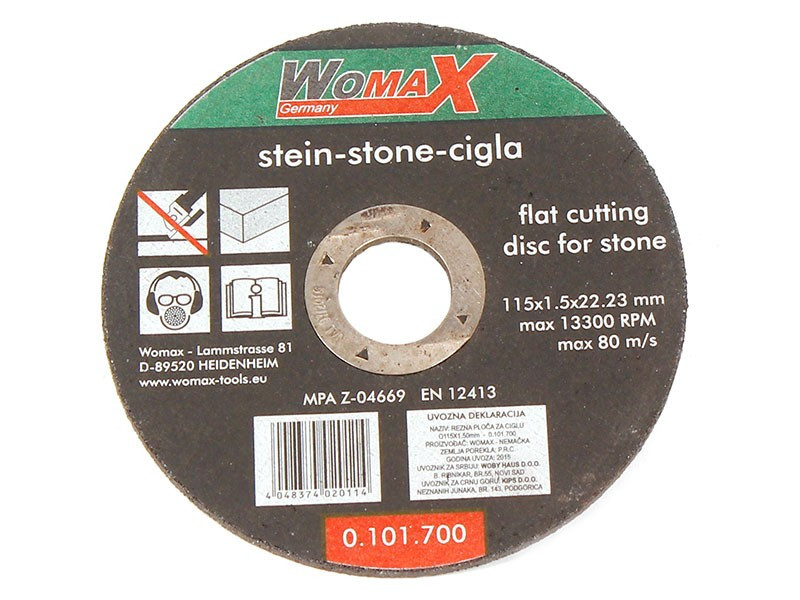 REZNA PLOČA. O115X1.50mm ZA CIGLU