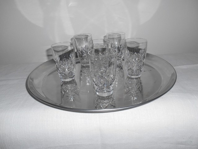 kristalne čaše za žestoka pića set 6 kom