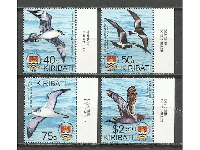 km Kiribati 2019. Ptice,cista serija