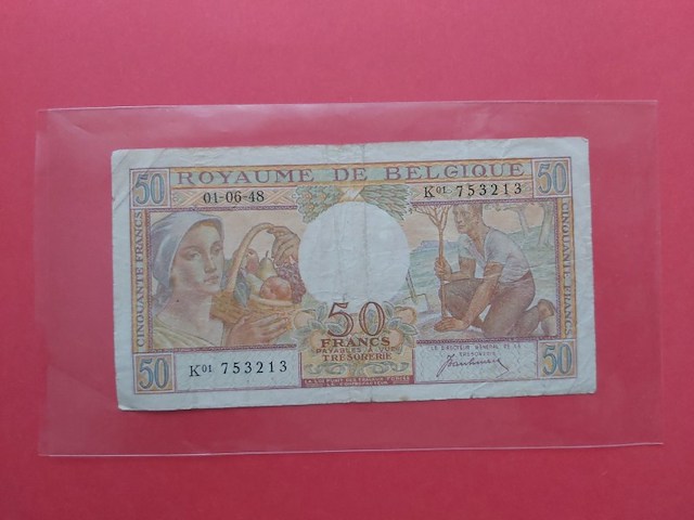 Belgija 50 franaka 1948