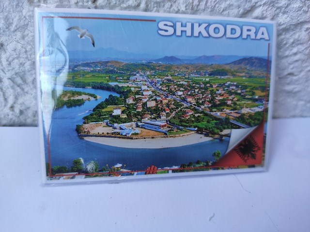 Magnet za frižider Skadar Albanija reka Bojana predeo