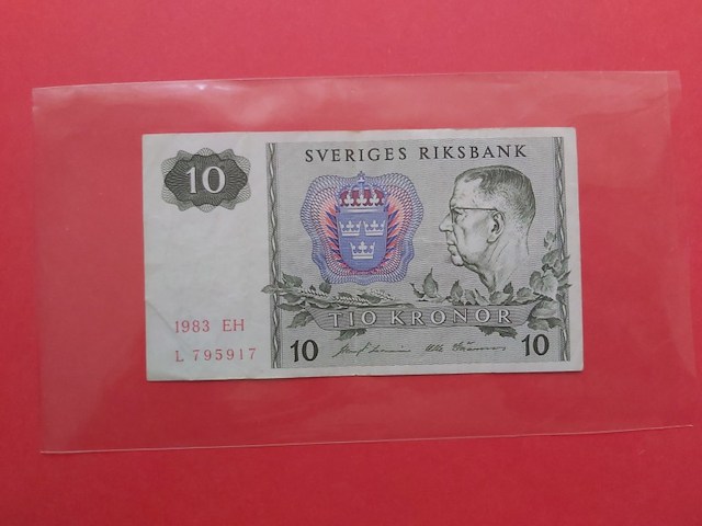 Svedska 10 kronor 1983