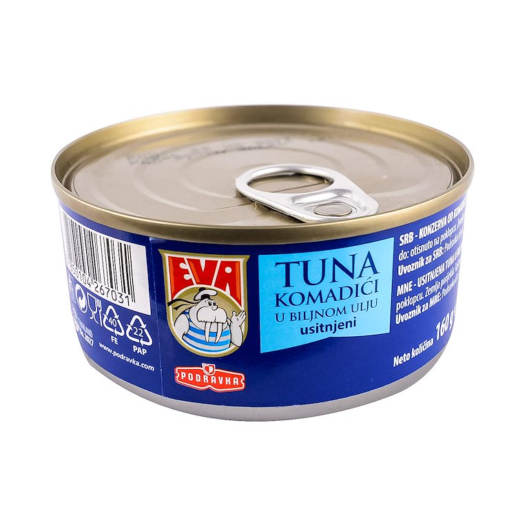 Eva tuna komadići usitnjeni 160g Podravka