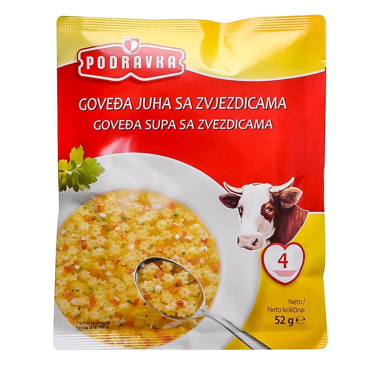 Podravka goveđa supa sa zvezdicama 52g