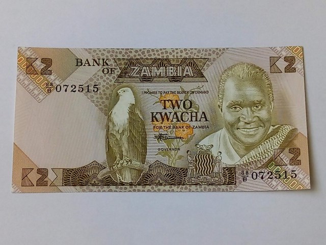 2 Kwacha - Zambija - Ptica - ODLICNA -