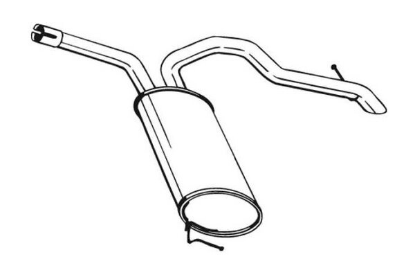 Izduvni lonac 21.231A - Nissan Primastar 02-07, zadnji lonac