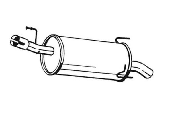 Izduvni lonac 21.197A - Opel Meriva A 03-10, zadnji lonac