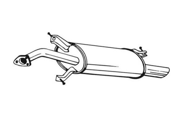 Izduvni lonac 39.010A - Volvo S40 96-12, zadnji lonac