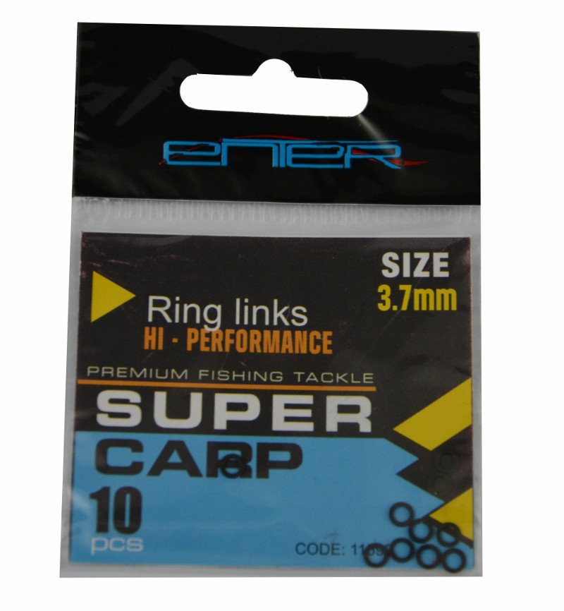 Enter CARP ROUND RIG RING MAT BLACK 3.7mm