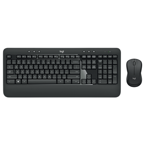 LOGITECH Bežična tastatura i miš MK540 ADVANCED (Crna) 920-008685 USB nano prijemnik, Membranski tasteri, EN (US), Alkalna baterija