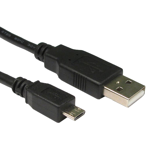 LINKOM USB kabl Micro-B 1m (Crni) - LINKOM9, USB 2.0 - do 480 Mbps, USB-A, Micro USB-B, Okrugli