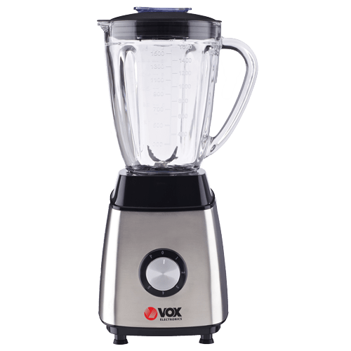 VOX Blender TM 6105 Staklena, 1.6 l, 500 W, Crna/Inox