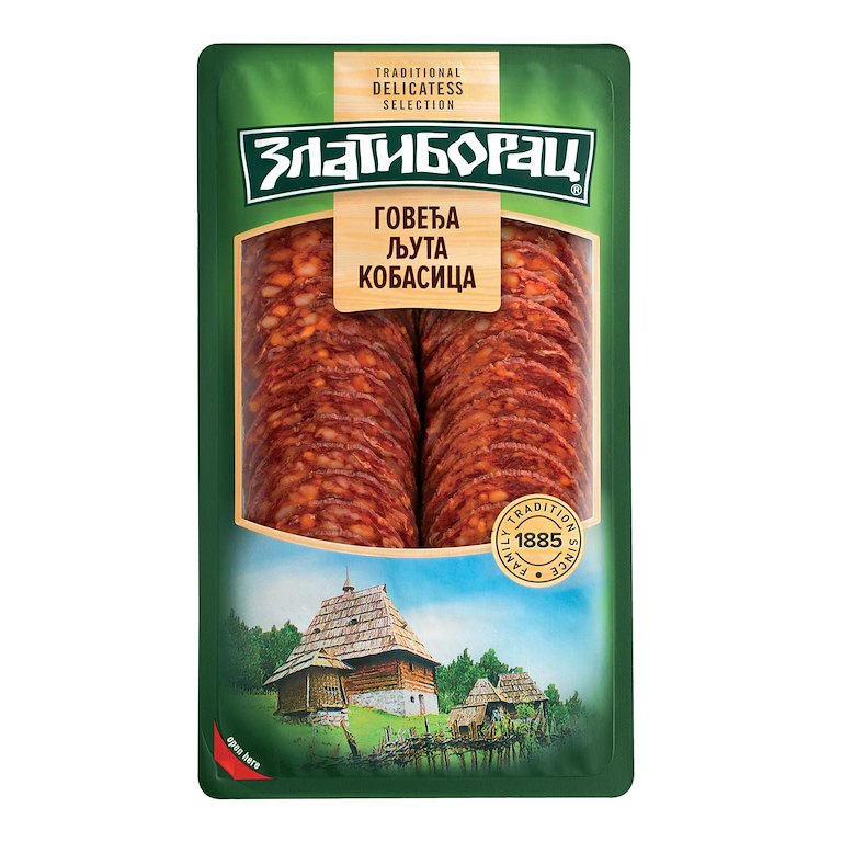 Zlatiborac goveđa ljuta kobasica 100g