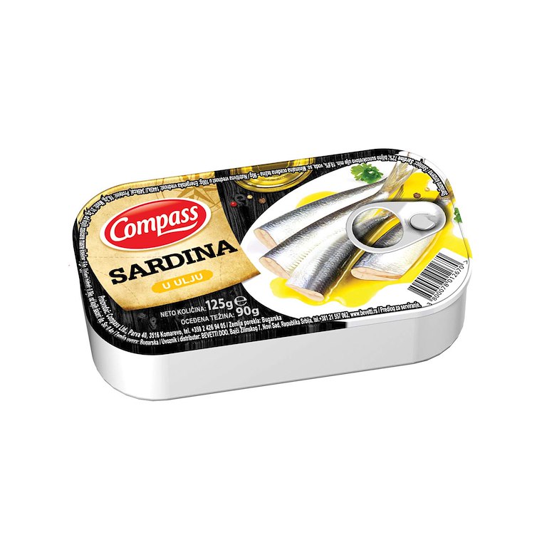 Compass sardina u ulju 125g compass