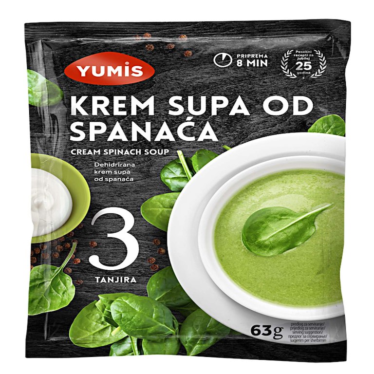 Yumis krem supa od spanaća 63g