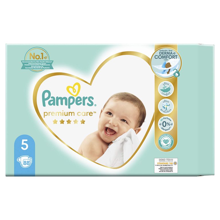 Pampers Premium Care, Veličina 5, (25kg), 88kom