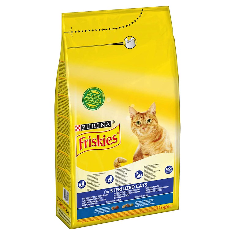 Purina friskies sterilised potpuna ishrana za sterilasane macke 1,5 kg