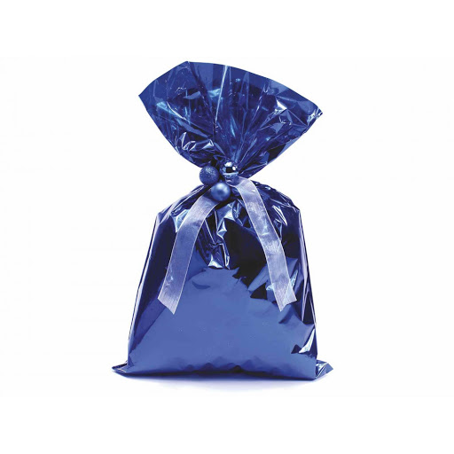 Metalik poklon vrećica plave boje F54.02.15