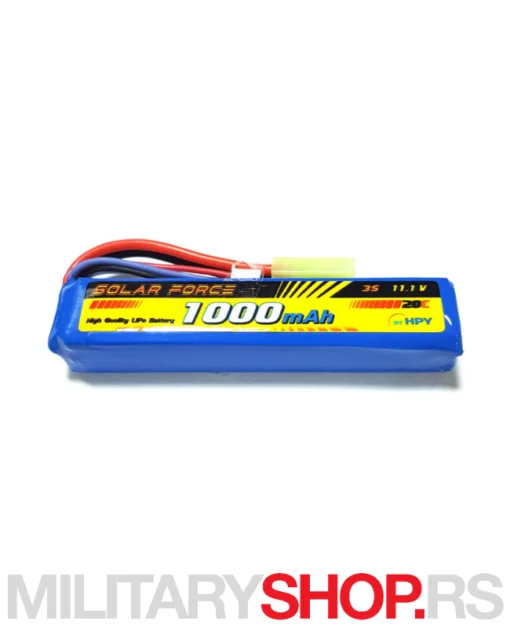 LiPo baterija za AEG replike 11.1V 1000 mAh