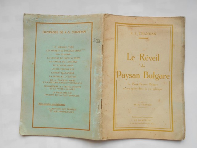 Le reveil du paysan Bulgare, K.S.Chandan, francuski