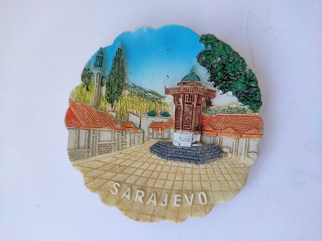 Magnet za frižider Sarajevo Bosna sebilj i glavna ulica