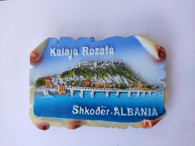 Magnet za frižider Skadar Albanija tvrđava