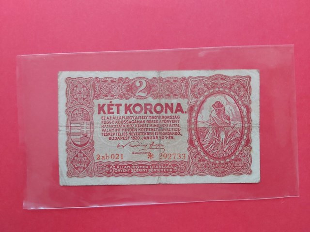 Madjarska 2 korone 1920
