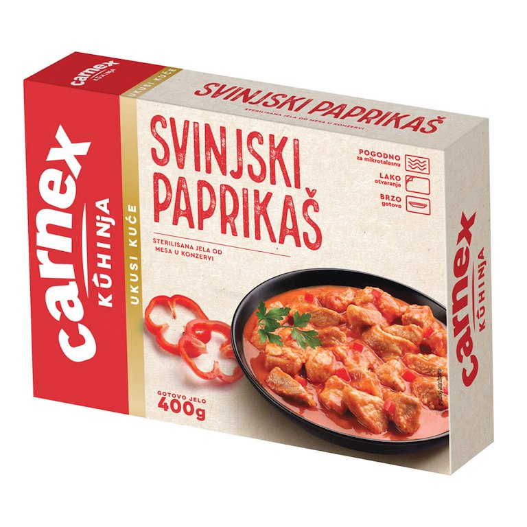 Carnex svinjski paprikaš gotovo jelo 400g