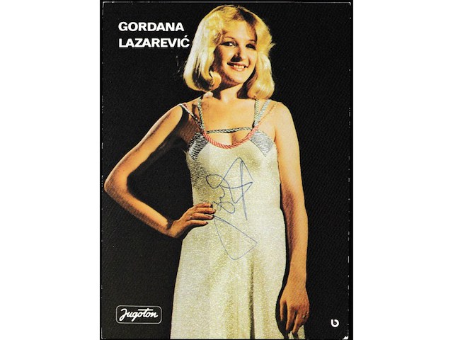 Gordana Lazarevic - Originalni potpis