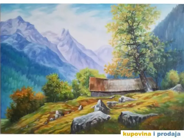 Umjetnička slika - Planinski motiv