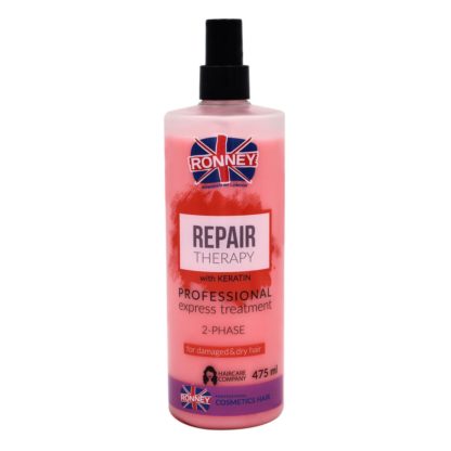 Dvofazni tretman sa keratinom za obnavljanje suve i oštećene kose RONNEY Repair Therapy 475ml