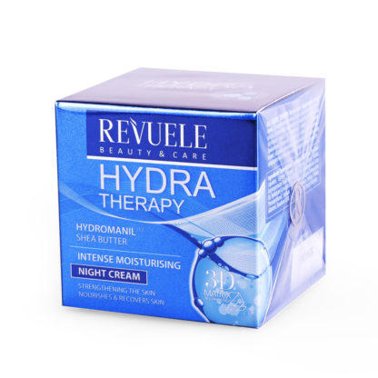 Noćna krema za intezivnu hidrataciju kože lica REVUELE Hydra Therapy 50ml