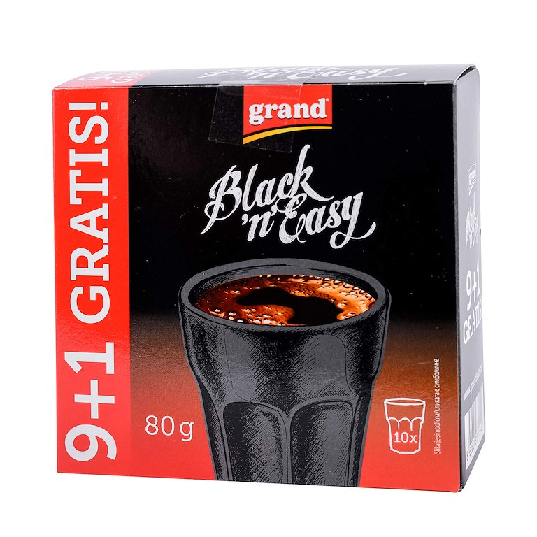 Grand kafa black'n'easy 8g 9+1 gratis grand