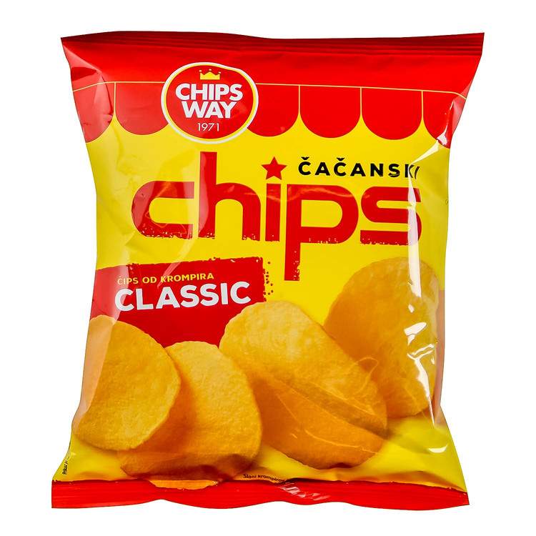 Chips way čačanski čips classic 40g
