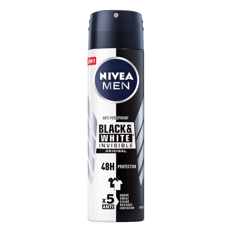 Nivea men invisible for black&white dezodorans 150ml