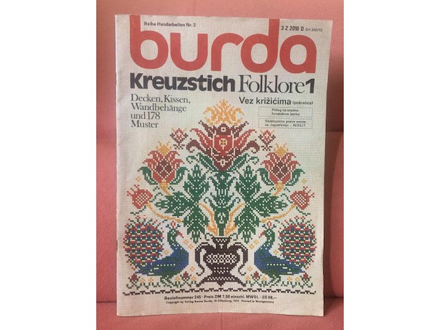 BURDA Kreuzstich Folklore 1972