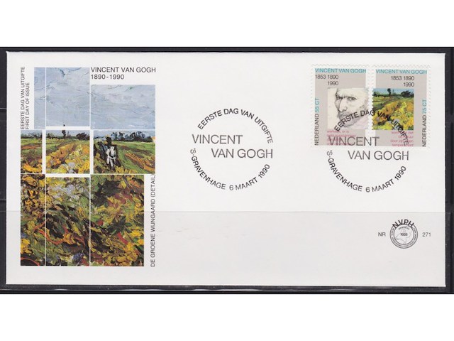 Holandija 1990 100 god od smrti Van Goga FDC