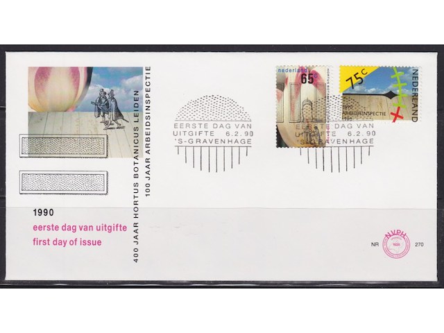 Holandija 1990 400 god Botanicke baste FDC