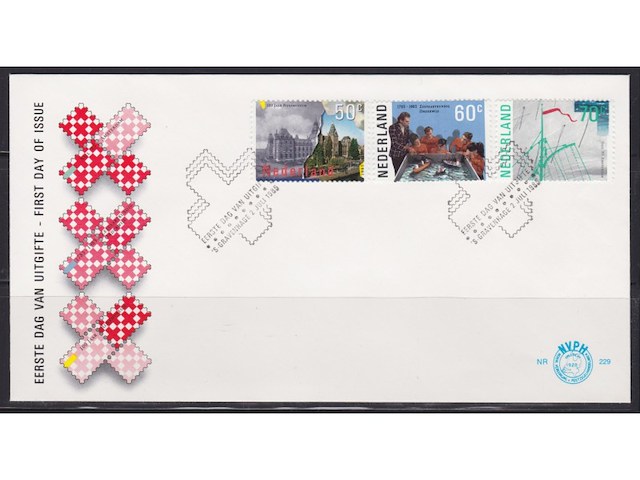 Holandija 1985 Amsterdam zgrade kulture FDC