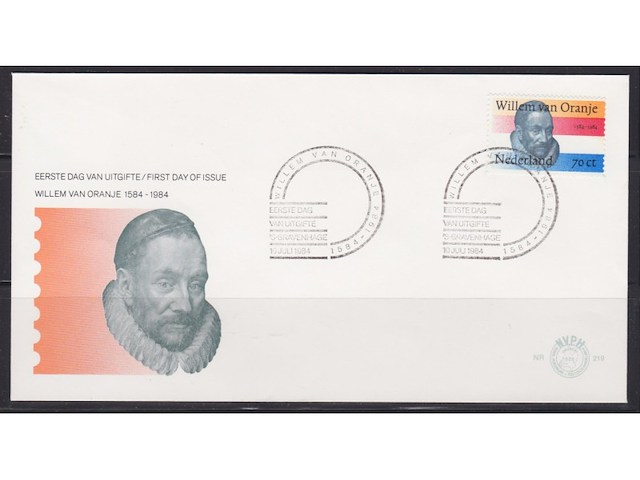 Holandija 1984 400 god. smrti Vilhelma I FDC