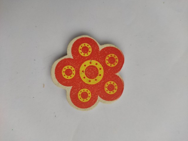 Magnet za frižider crveni cvet