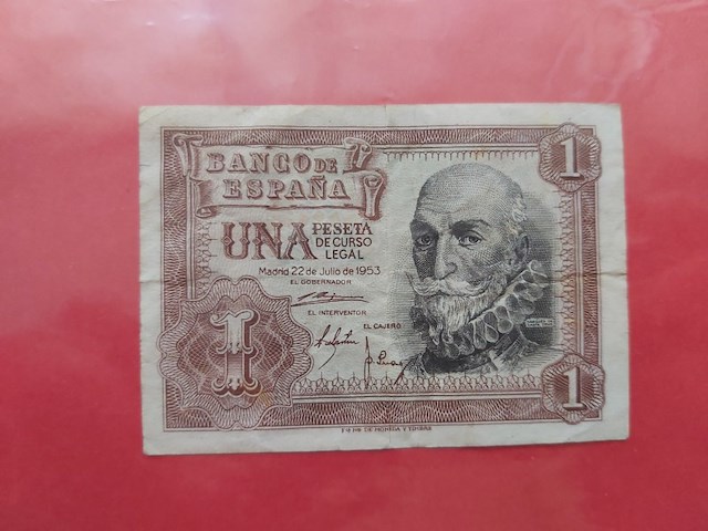 Spanija 1 pezeta 1953