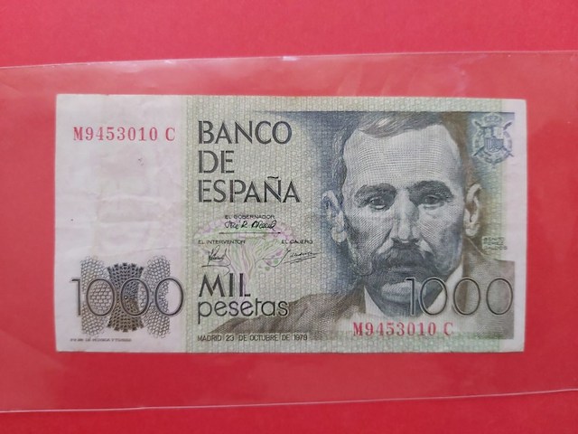 Spanija 1000 pezeta 1979 VF