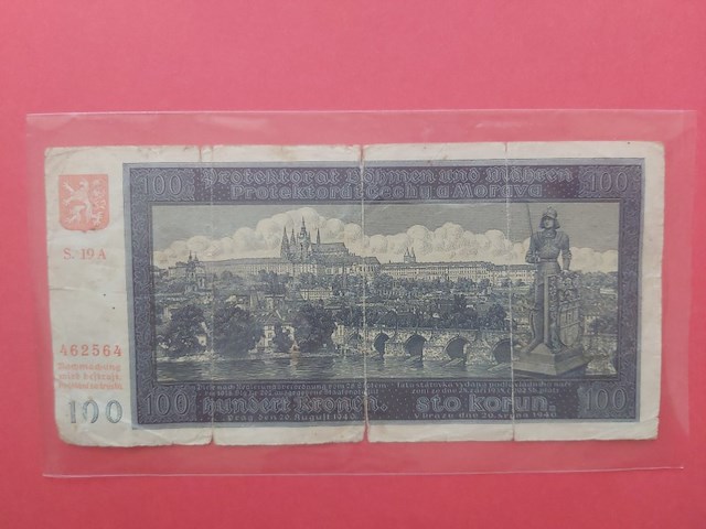 Bohemija i Moravija (Cehoslovacka) 100 kronen 1940