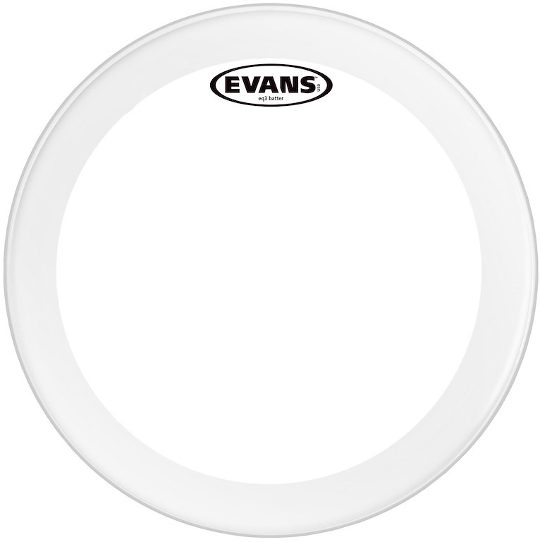 Evans 22" EQ3 Clear Koža za bas bubanj