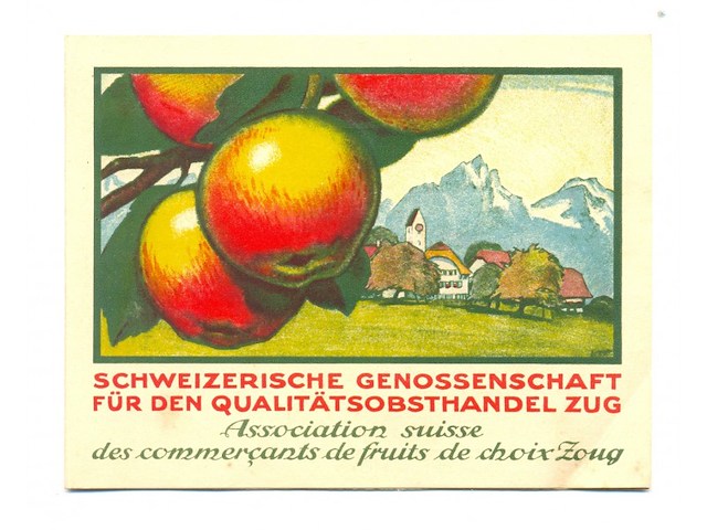 Reklama ponuda narudžbenica voća Švajcarska